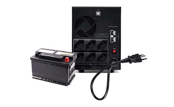 Nobreak Senoidal, Intelbras SNB 1500VA, 6 Tomadas, Entrada Bivolt e Saida 110V - 4822014 - Preto ...