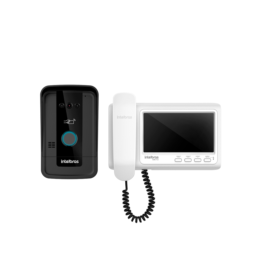 Videoporteiro com monofone Intelbras IVR 7 ID - intelbras