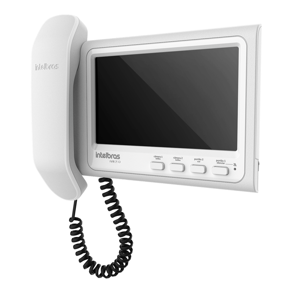 Videoporteiro com monofone Intelbras IVR 7 ID - intelbras