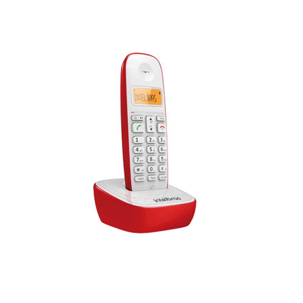 Telefone Digital Sem Fio TS 7510 Vermelho Intelbras - intelbrasapp